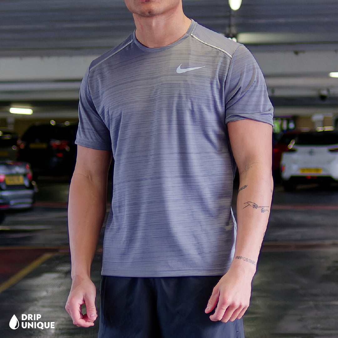 Men's Nike Miler T-Shirt Grey – dripuniqueuk
