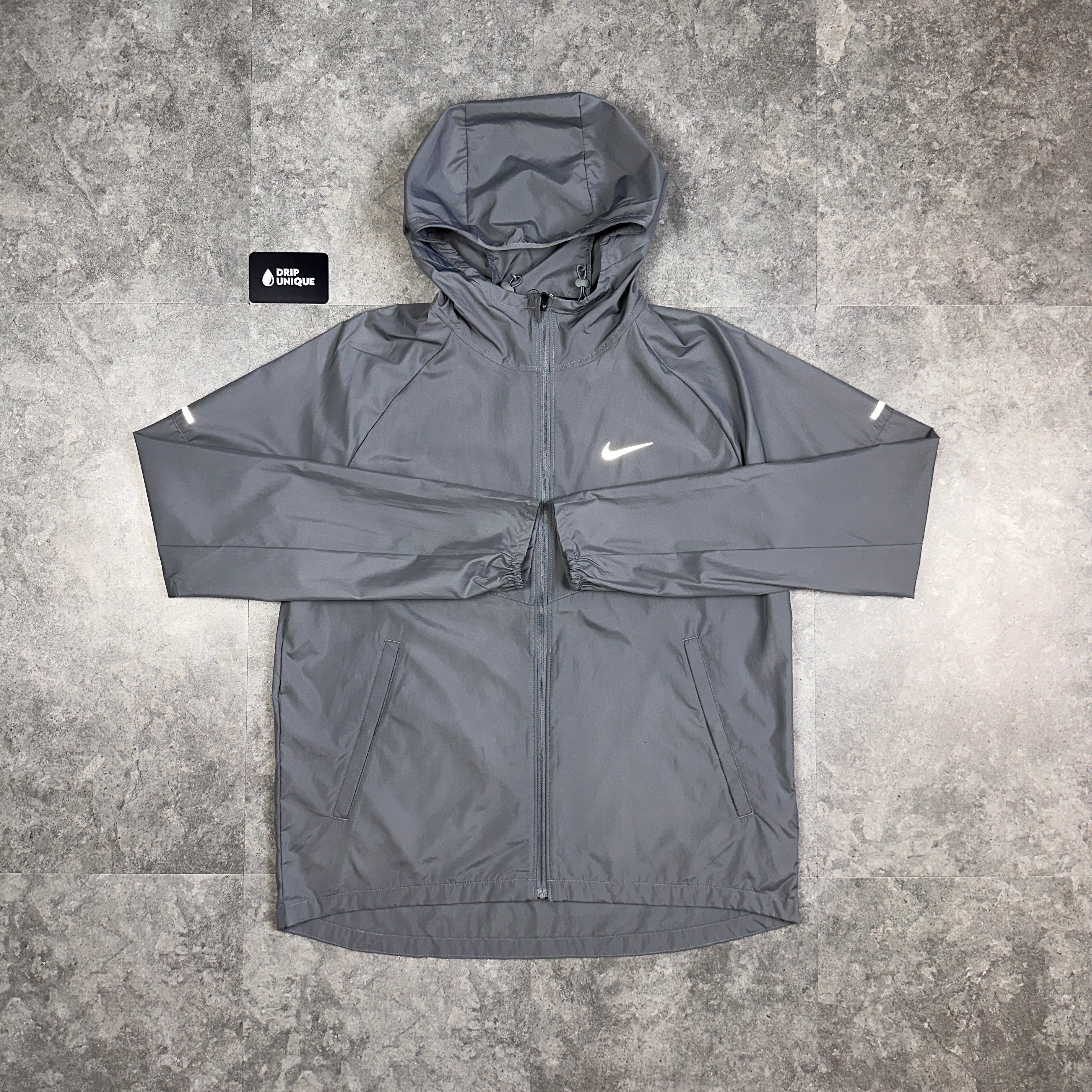Nike Repel Miler Windrunner Jacket Smoke Grey – dripuniqueuk